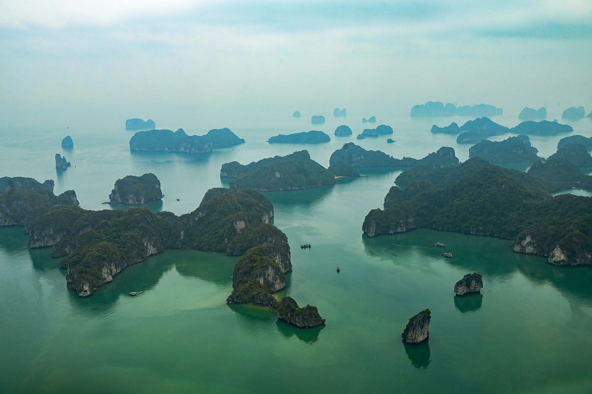 Experience the Heritage Core of Halong Bay by Seaplane